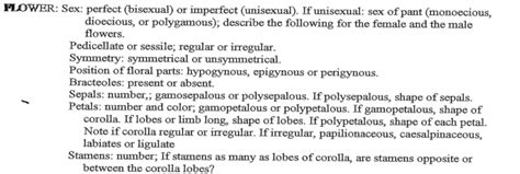 Answered What Is The Description Of The Flower Bartleby