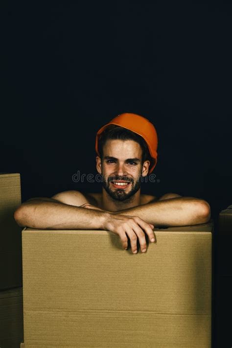 Seduction And Moving Concept Guy With Torso Gives Orders Stock Image