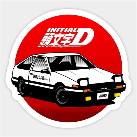 Toyota Trueno Ae 86 Initial D Sticker