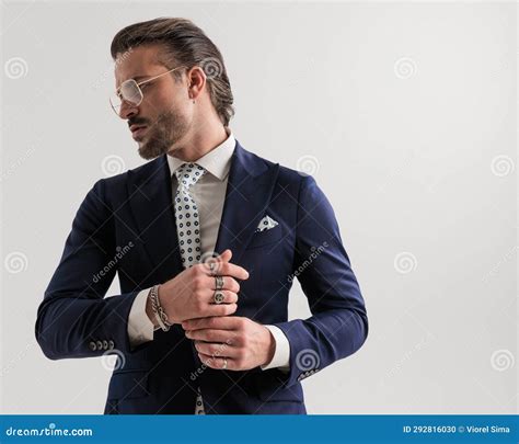 Handsome High Jump Man A Bald Man Wearing Sunglasses In Hampi Jumps