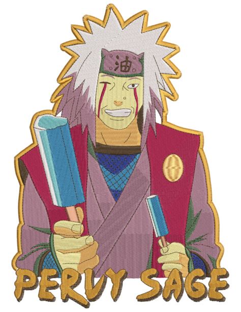 Anime Embroidery Pattern Pervy Sage Shares A G E Store Designs