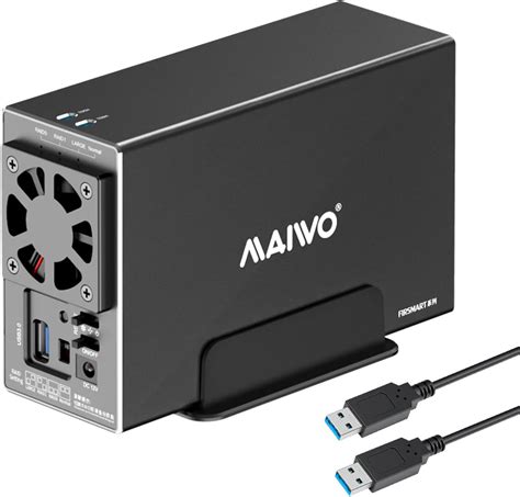 Maiwo Dual Bay Hard Drive Raid Enclosure With Cooling Fan For 2535 Inch Sata Ssd Maiwo Dual Bay Hard Drive Raid Enclosure With Cooling Fan For 2535 Inch Sata Ssd