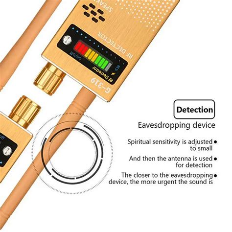 Anti Spy Wireless Rf Signal Detector Set Upgrade Enhanced Bug Gps Camera Signal Detector For