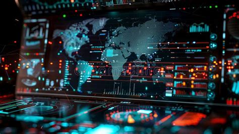 Advanced Digital Interface Showcasing Global Economic Policy Scenarios