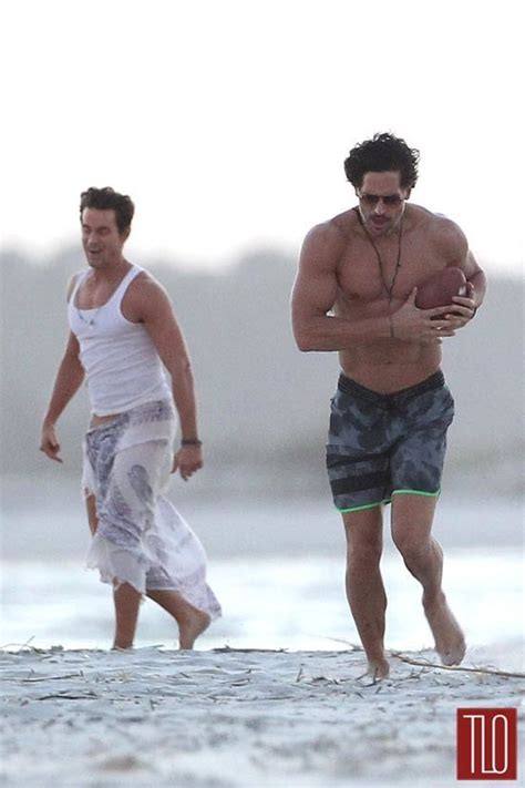 Joe Manganiello Matt Bomer And Adam Rodriguez On The Set Of Magic