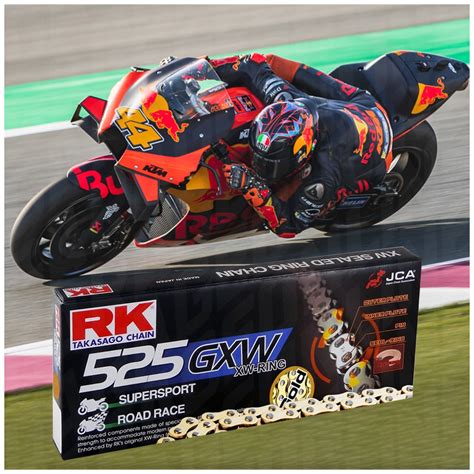 CADENA RK DORADA CON XW RING Y REFORZADA SUPERSPORT