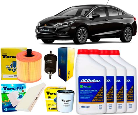 Kit Troca De Óleo w e Filtros Gm Cruze