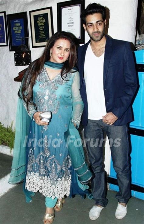 Poonam Dhillon With Her Son Anmol Photo