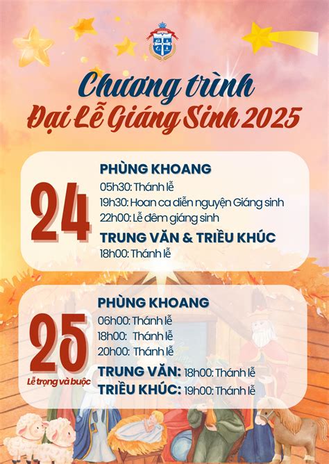 Giáo 𝐋𝐈̣𝐂𝐇 𝐋𝐄̂̃ 𝐆𝐈𝐀́𝐍𝐆 𝐒𝐈𝐍𝐇 𝐍𝐀̆𝐌 𝟐𝟎𝟐𝟓 𝐓𝐀̣𝐈 𝐆𝐈𝐀́𝐎 𝐗𝐔̛́ 𝐏𝐇𝐔̀𝐍𝐆 𝐊𝐇𝐎𝐀𝐍𝐆 🎄