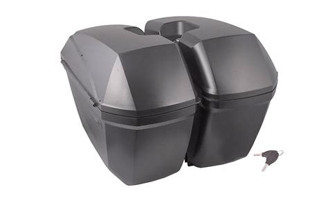 Kufry Boczne MR B66 23L Czarne Czerwony Odbl 12645119083