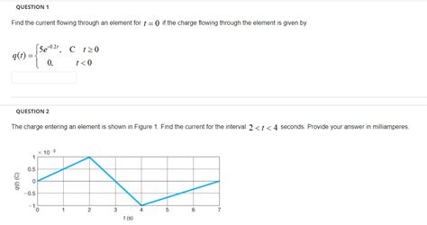 Solved Find The Current Flowing Through An Element For T Chegg