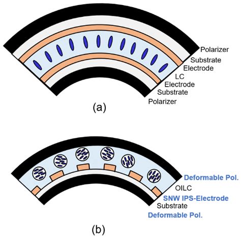 Schematic Structure Of Flexible LCDs A Dual Substrate Based Download Scientific Diagram