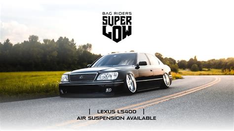 Bagged Lexus LS 400 Super Low Air Suspension By Bag Riders YouTube