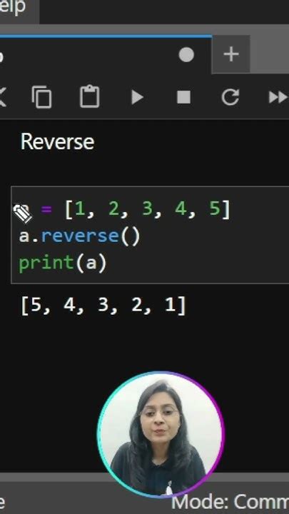 🙃reverse Function In 🐍python Theiscale Reverse Python Shorts Dataanalytics Youtube