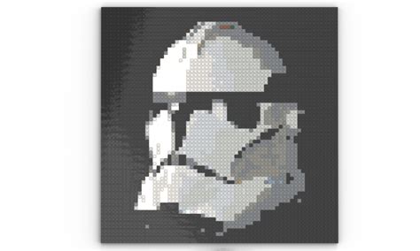 Lego Moc P2 Clone Grunt Mosaic By Tiggerljc Rebrickable Build With Lego