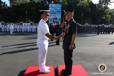 Philippine Navy The Donning Of Ranks Ceremony For Newly