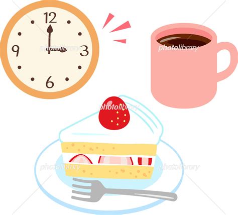 おやつのケーキとコーヒー イラスト素材 4207599 フォトライブラリー Photolibrary