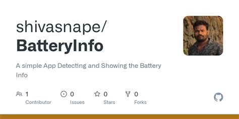 GitHub Shivasnape BatteryInfo A Simple App Detecting And Showing The Battery Info