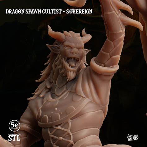 3d Printable Dragon Spawn Cultist Sovereign By Sordane Publishing