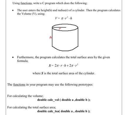 Solved Using Functions Write A C Program Which Does The