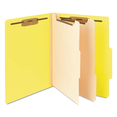 Smead® Top Tab Classification Folder Two Dividers Six Section Letter