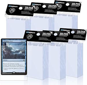 Pack Card Sleeves Perfect Fit Inner Sleeves Ideal For Double Sleeving Trading Card Sleeve