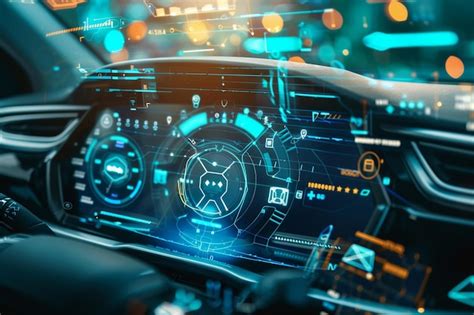 Premium Photo A Closeup Of The Aidriven Navigation System In An