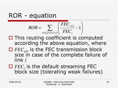Multi Path Routing For Real Time Streaming With Erasure Resilient Codes