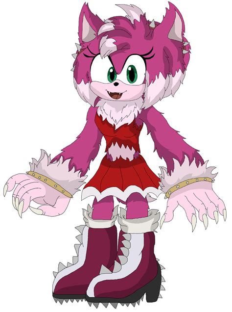 Amy The Werehog My Style Drawing By Johnv2004 On Deviantart