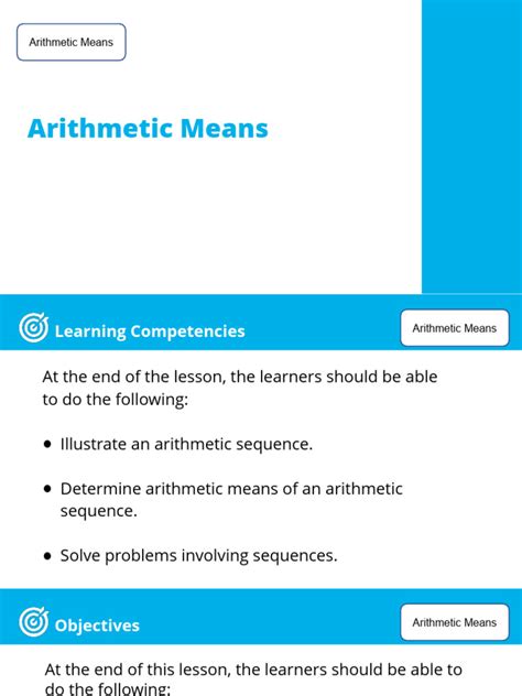 Lecture 5 Arithmetic Mean Pdf Mean Arithmetic