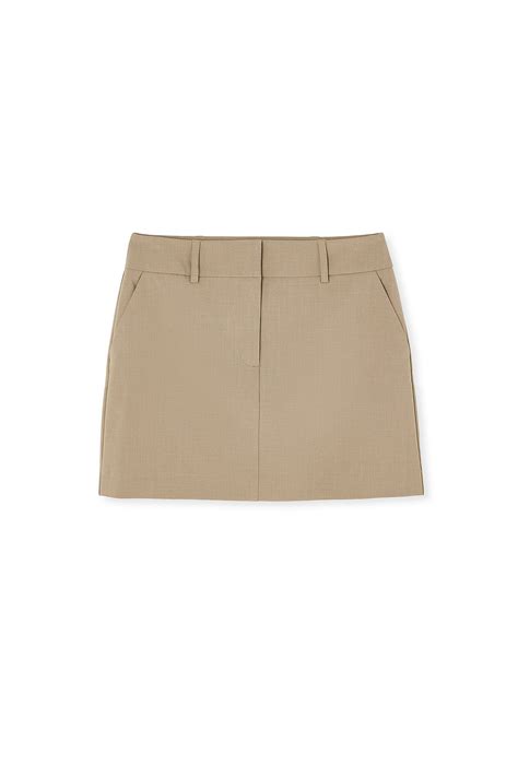 Mini Belt Loop Detail Skirt Beige Na Kd