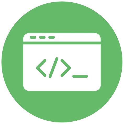 Ícone Da Linha De Comando Vetor Premium