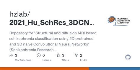 Github Hzlab2021huschres3dcnnforszclassification Repository