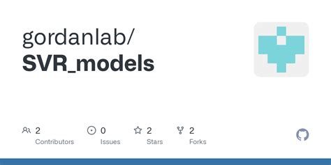 Github Gordanlabsvrmodels