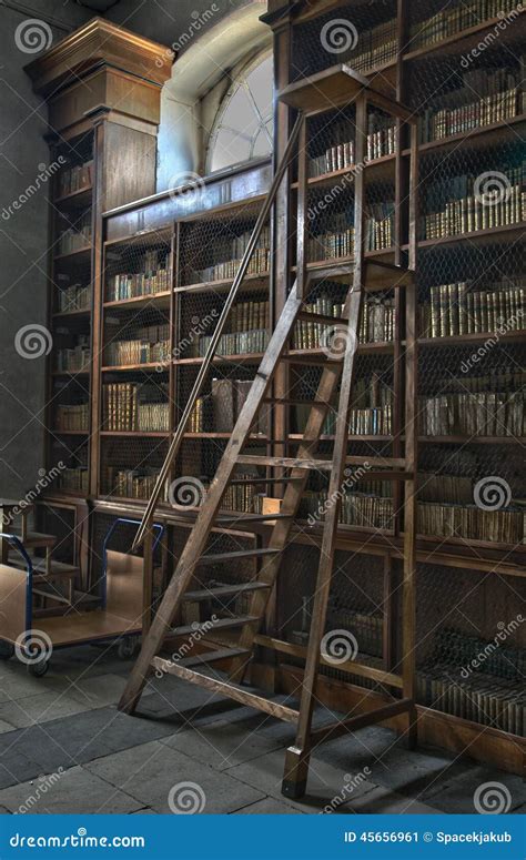 Old Library Stock Image Image Of Antique Ladder Archives 45656961