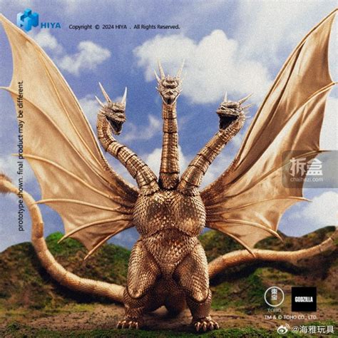 海雅hiya 哥斯拉vs王者基多拉 1991版 王者基多拉电影手办 拆盒