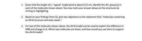solved 1 given that the length of a typical single bond