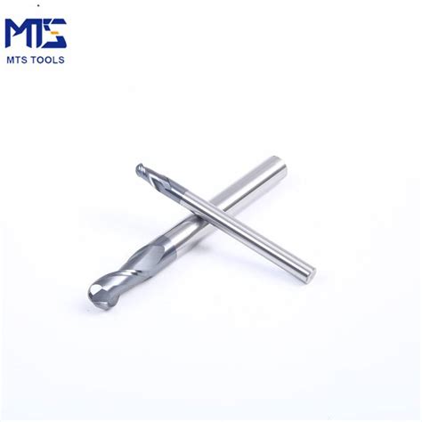 China Hot Selling Tungsten Carbide End Mill HRC Carbide Flute Standard Length Ball Nose
