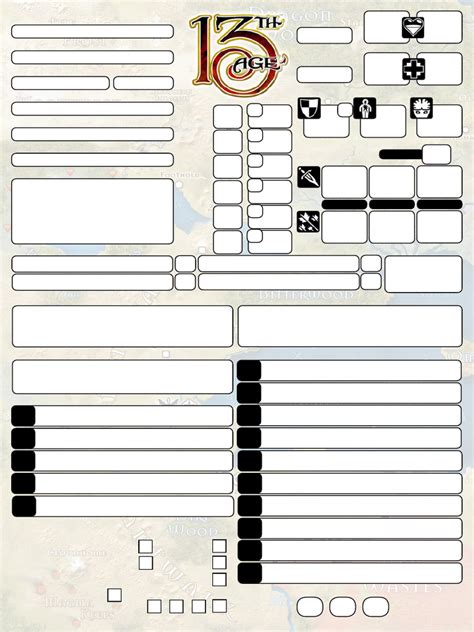 Santys Fillable 13th Age Cs Pdf Role Playing Games Tabletop Games