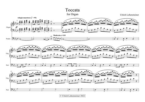 Toccata In C Sheet Music Ulrich Lehensteiner Organ