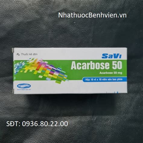 Thuốc SaVi Acarbose mg Nhà Thuốc Bệnh Viện Bán Thuốc Theo Đơn