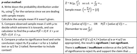 Hypothesis Testing For Normal A Level Maths B Maths Tutor