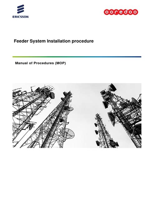 Feeder System Installation Procedure Mop Pdf Electrical Connector Knot