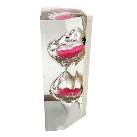 ⚡️buy Maxbell 14 Face Crystal Hourglass Sand Clock Timer Timing Tools 3 Minutes Pink Sand At