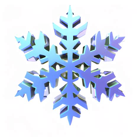 3d Cartoon Snowflake Graphic · Creative Fabrica