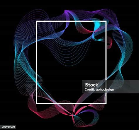 유체 프레임 라인 디자인입니다 현대 선 변환입니다 벡터 일러스트 레이 션 패턴에 대한 스톡 벡터 아트 및 기타 이미지 패턴