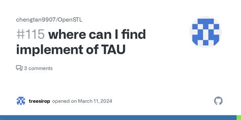 Where Can I Find Implement Of TAU Issue Chengtan OpenSTL GitHub