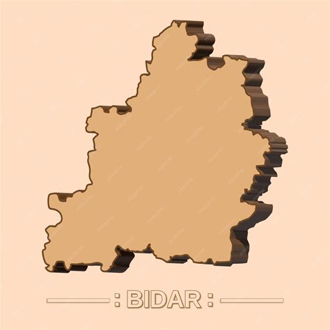 Premium Vector Bidar Map