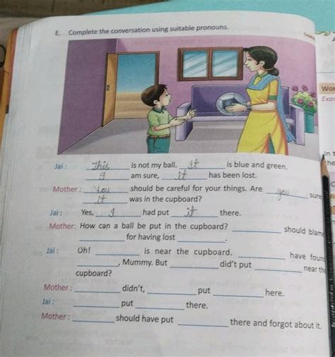 E Complete The Conversation Using Suitable Studyx