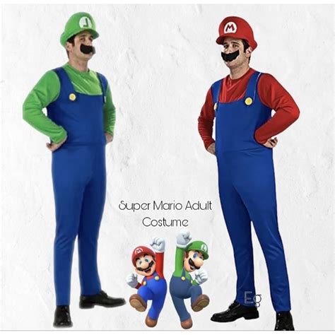 Super Mario Adult Costume Shopee Philippines